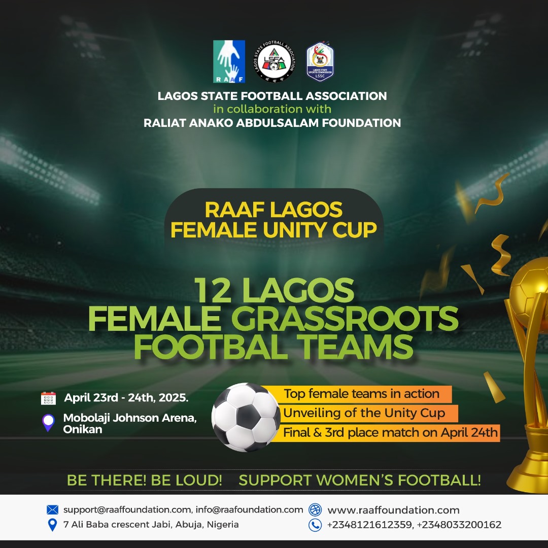 12 Teams Compete for Glory in RAAF Lagos Female Unity Cup - Sportsgister